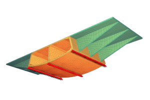 Shell Model of a Spine Wing Segment - SOFiSTiK FOR YOU